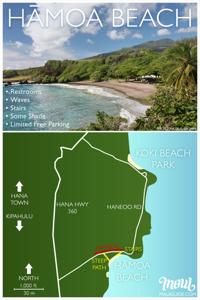 Hamoa Beach Map, Information & Video | Road to Hana | Maui, Hawaii